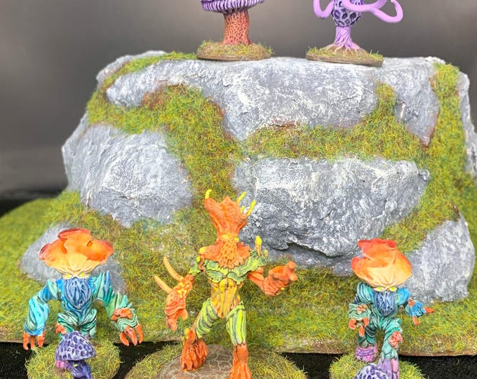 7 Piece Myconid Mini Set - Painted - for Ttrpg's - DND- 2 Myconids, 2 ...