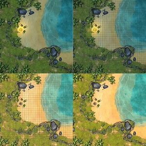 Digital Download Camp Battle Map Set (40 Maps, 10 Unique Designs With ...