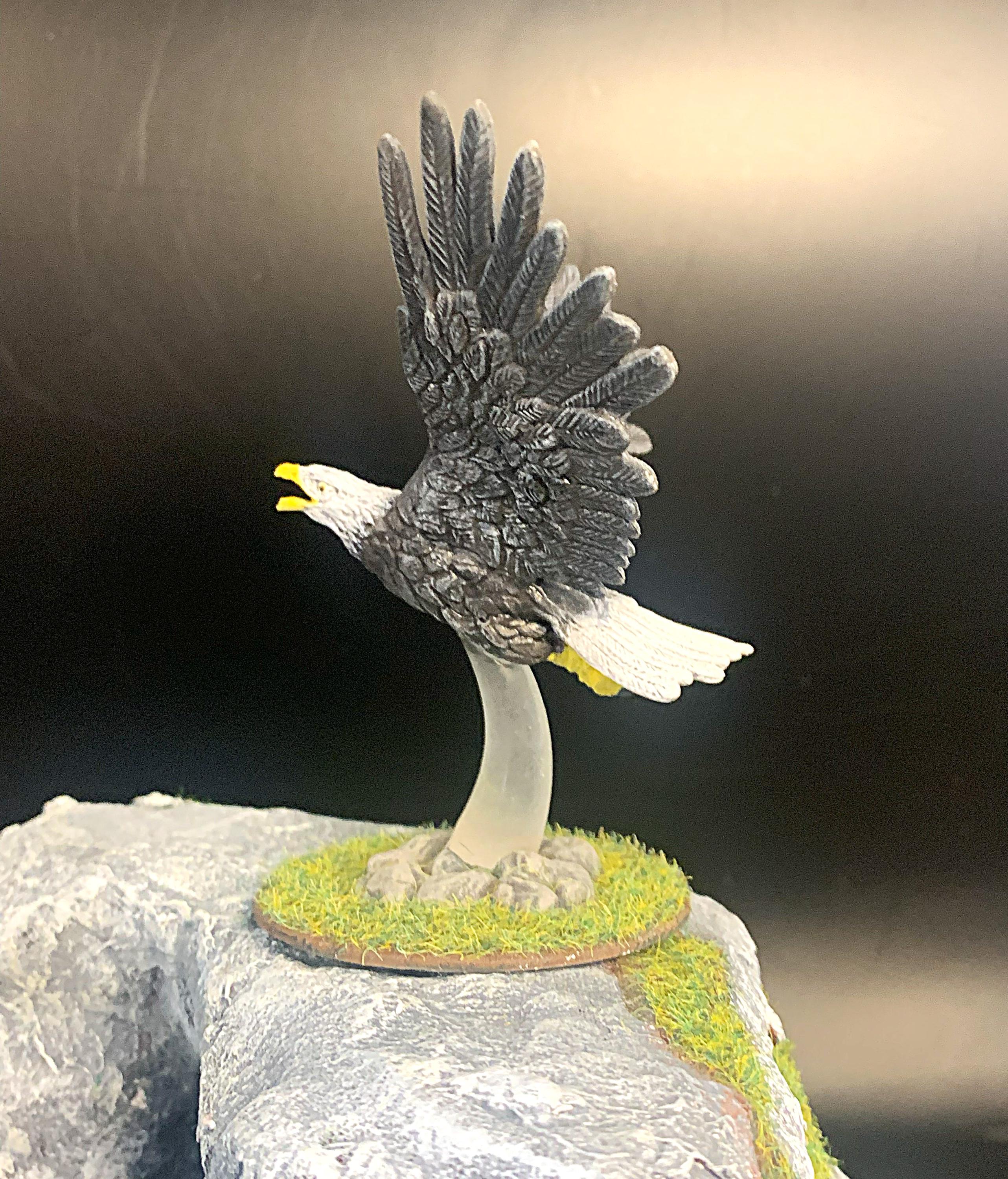 Giant Bald Eagle Miniature - Painted - for TTRPG - Etsy