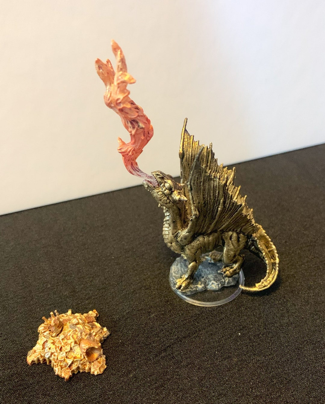 Gold Dragon Wyrmling Miniature Painted for TTRPG - Etsy