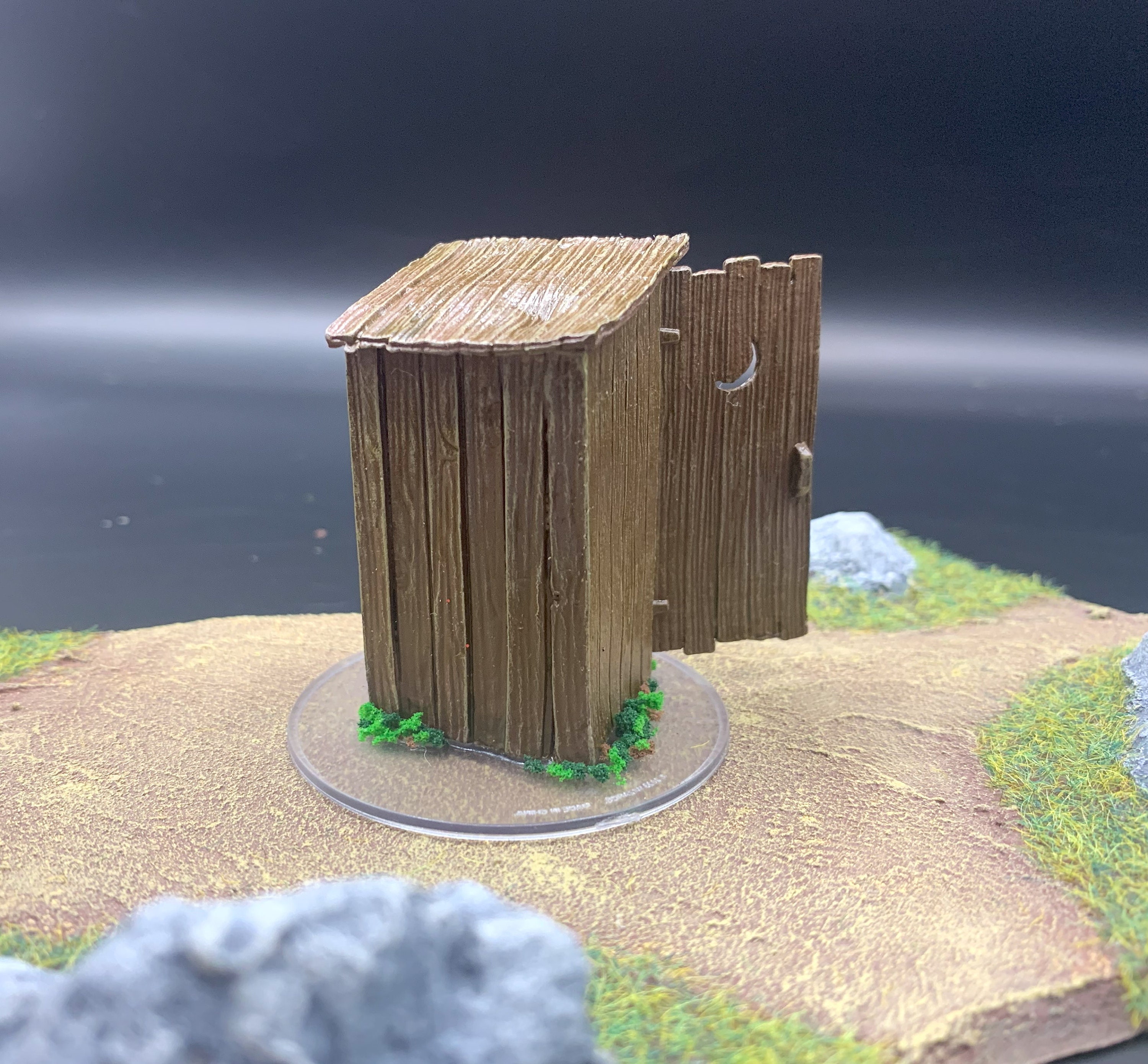 Large giant Mimic Miniature Mimic Outhouse Painted - Etsy