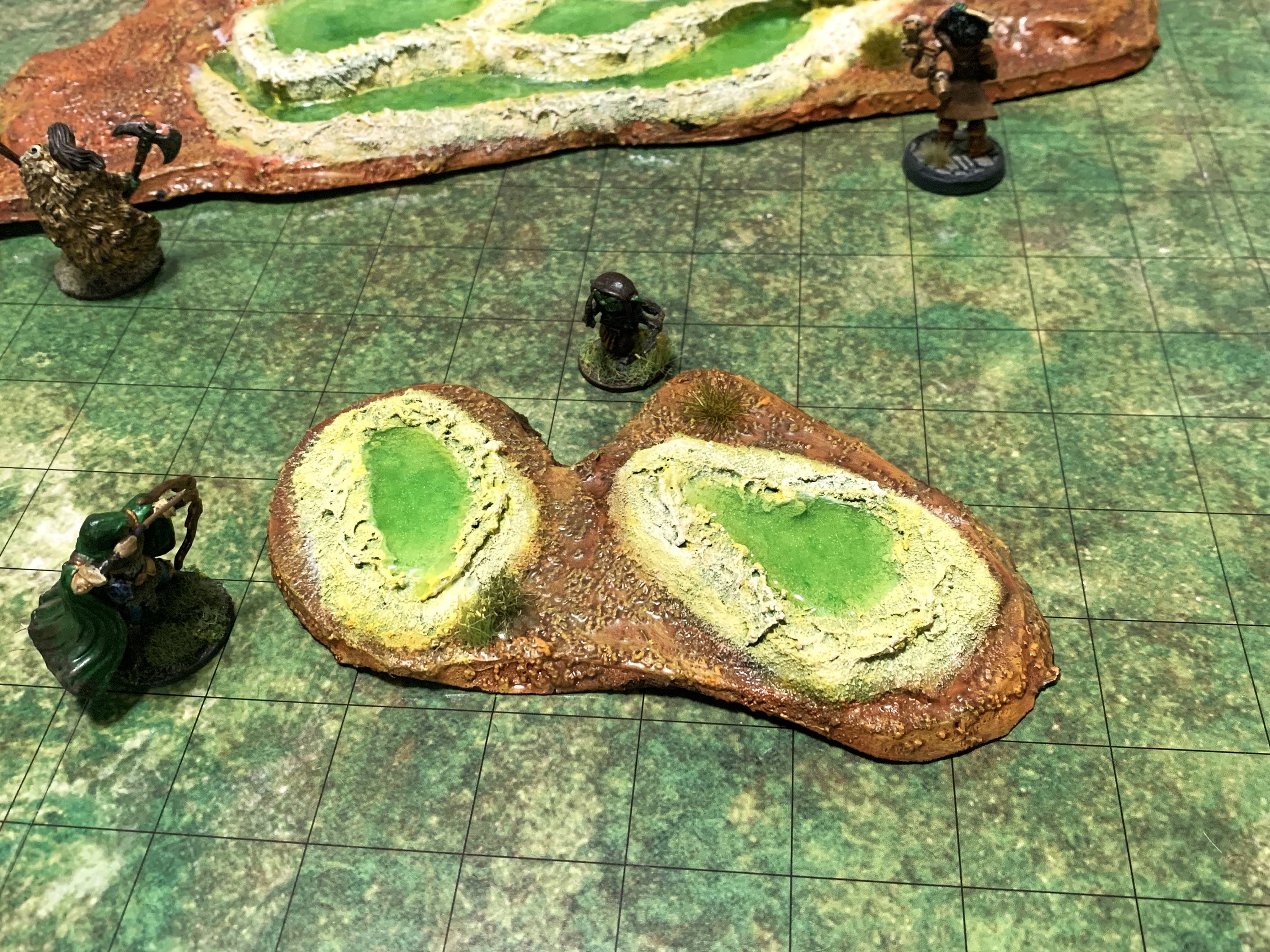 Alien Tabletop Terrain/ Sulphur & Salt Pool Tabletop Terrain - Etsy