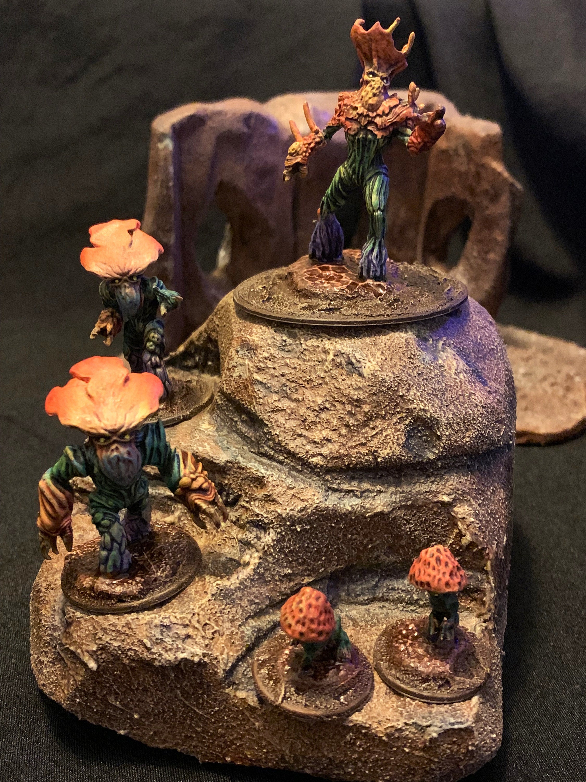 5 Piece Myconid Mini Set Painted for Ttrpg's DND - Etsy