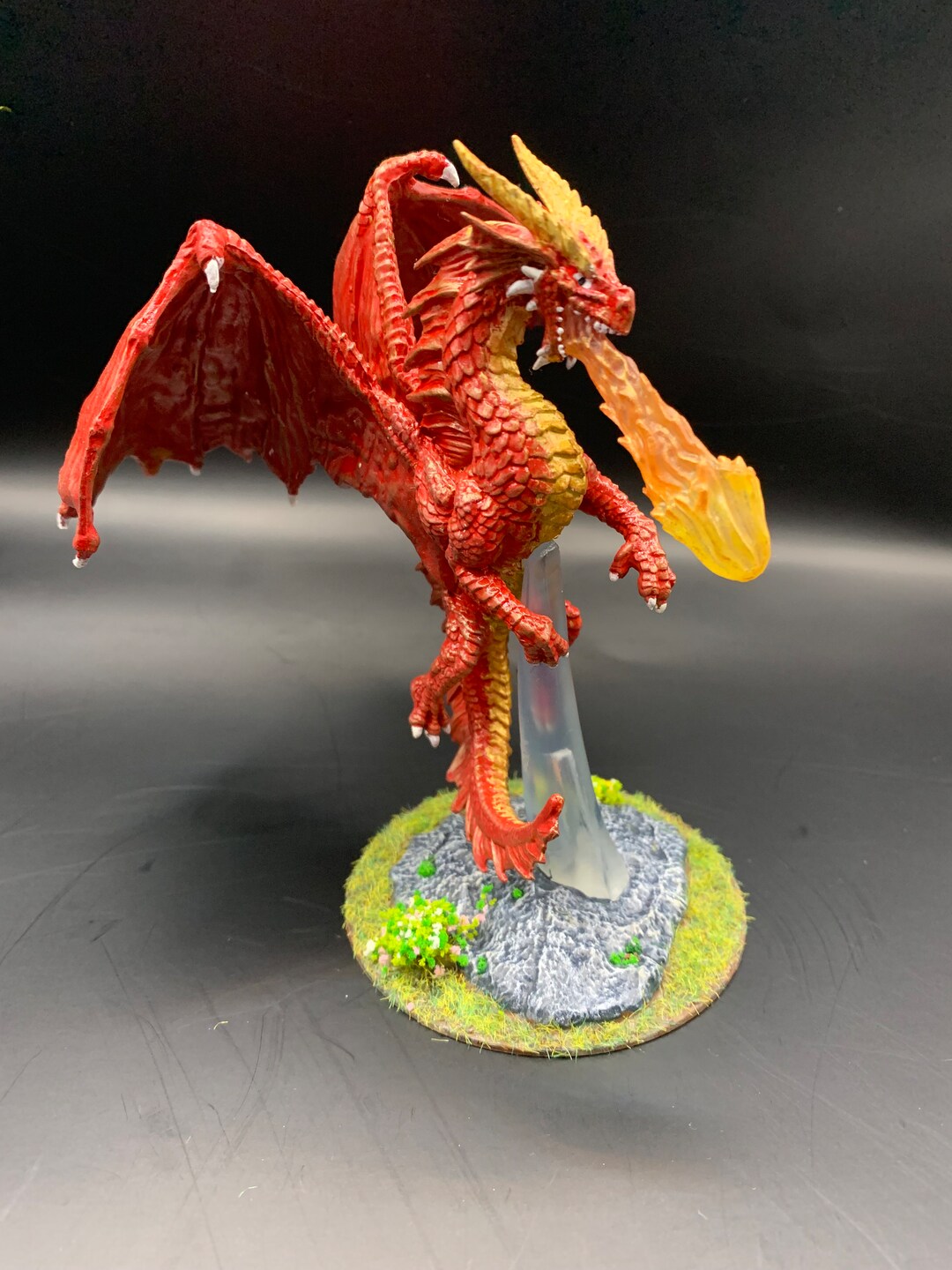Young Red Dragon Painted Miniature - D&D - TTRPG - Etsy