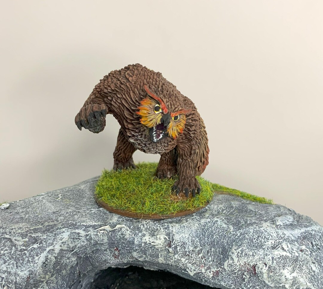 Owlbear Mini - D&D - TTRPG - Etsy