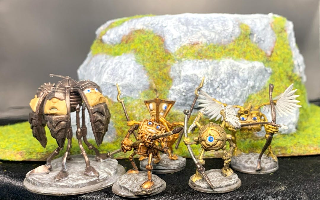 Quintet of Modrons for Tabletop Gaming - Pentadrone, Monodrone ...