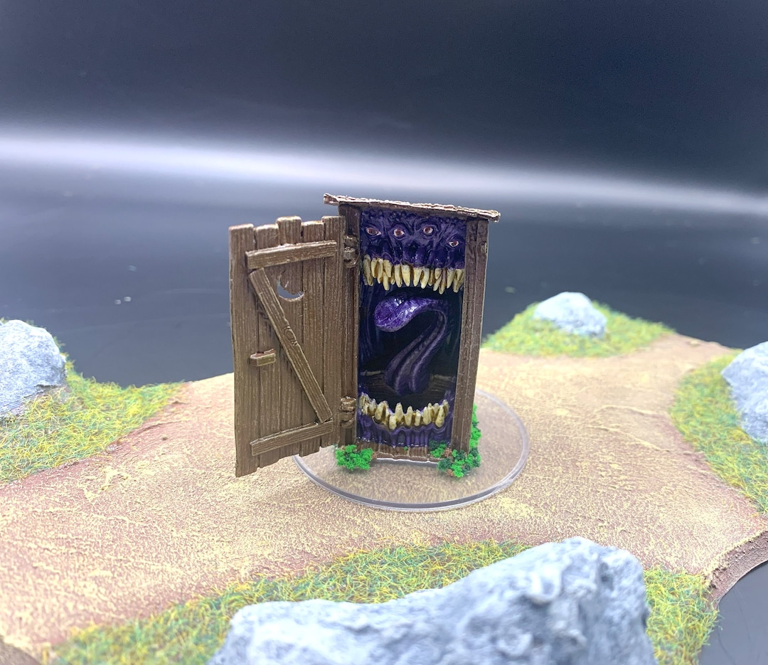 Large "giant" Mimic Miniature - Mimic Outhouse- Painted - Etsy