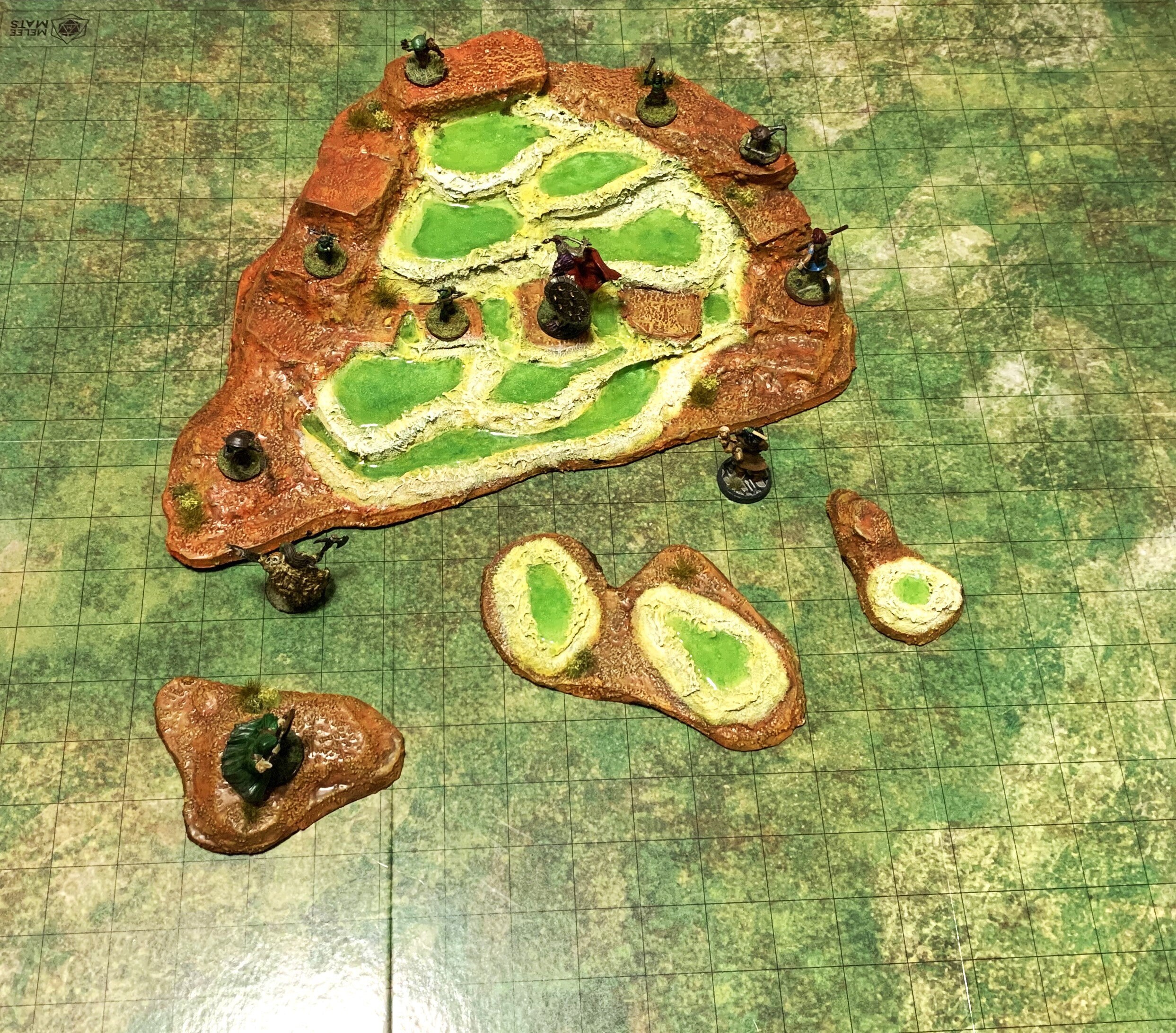 Alien Tabletop Terrain/ Sulphur & Salt Pool Tabletop Terrain - Etsy