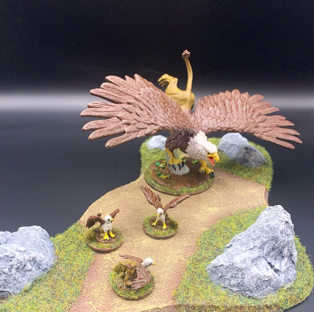 Griffon Miniatures for Tabletop Gaming - Diving Griffon and 3 Griffon ...