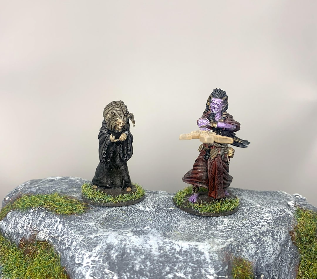 Hag Miniature TTRPG - Dusk Hag Mini and Night Hag Mini - Etsy