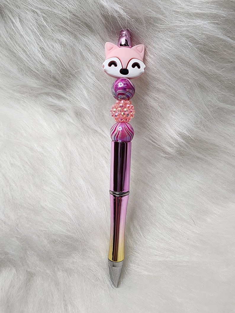 Pink Fox Pen - Etsy