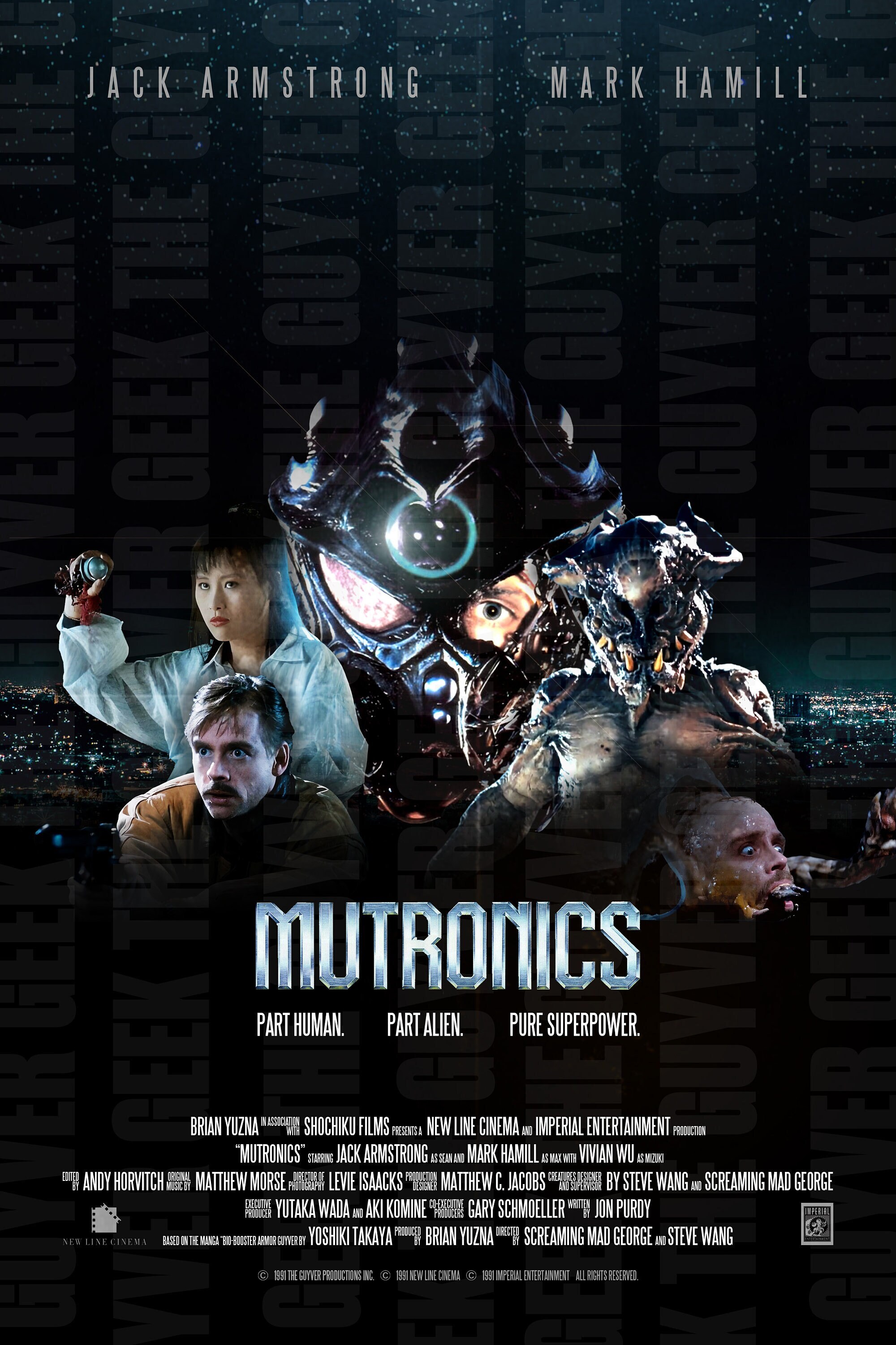 Mutronics (aka the Guyver) | Movie Poster | 12X18 | the Guyver Geek - Etsy