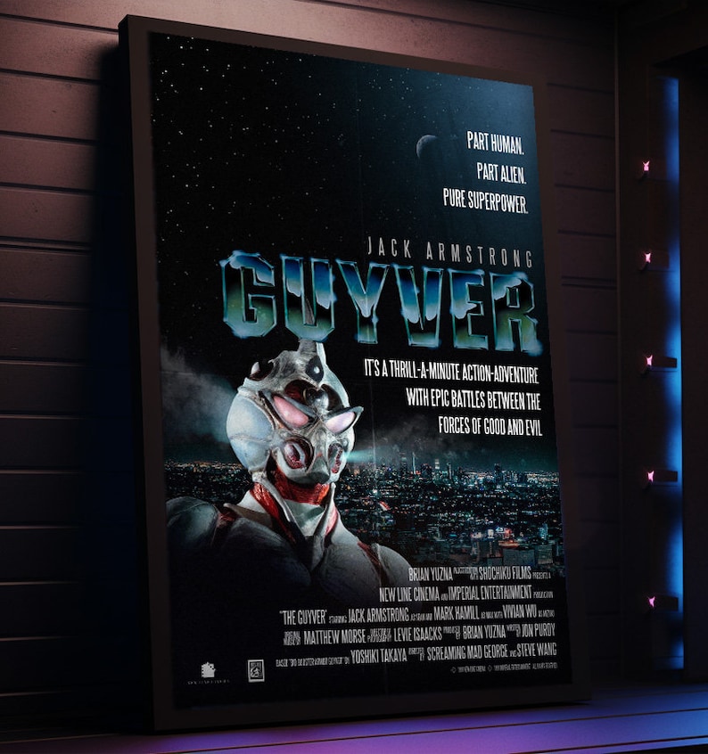 The Guyver | Vintage Retro Poster | 12X18 | the Guyver Geek - Etsy