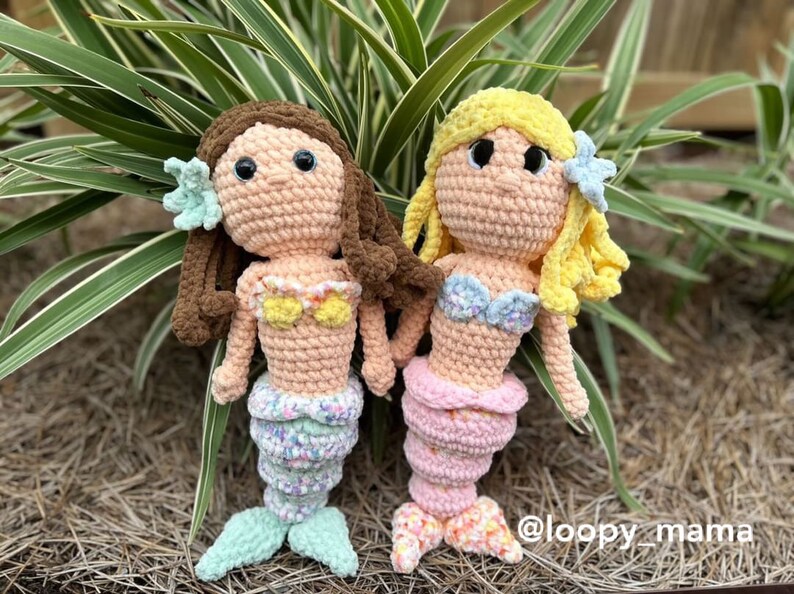 Sherbert Mermaid Crochet Pattern - Etsy