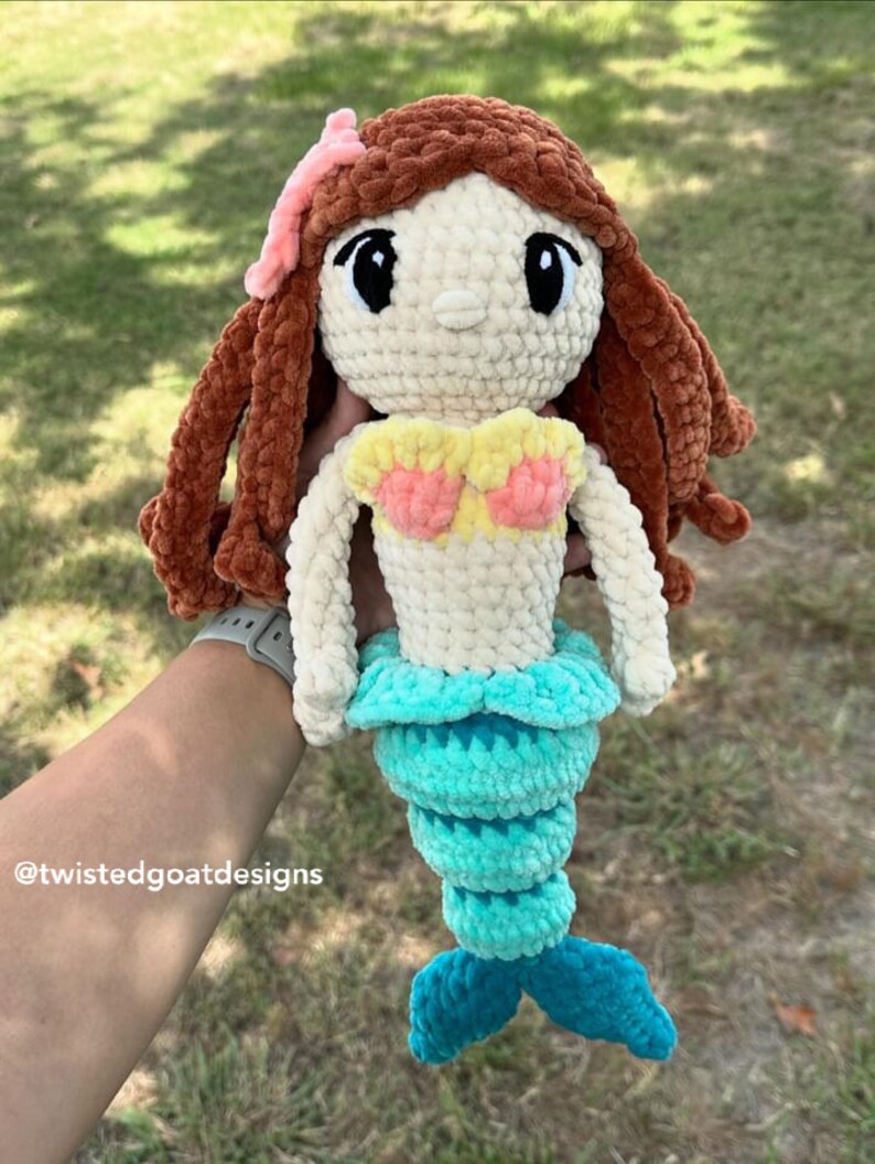 Sherbert Mermaid Crochet Pattern - Etsy