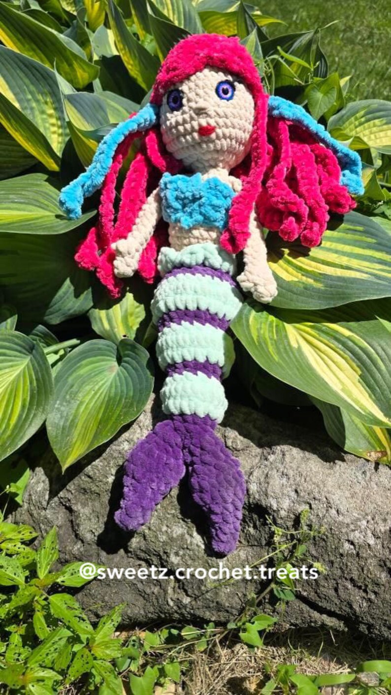 Sherbert Mermaid Crochet Pattern - Etsy
