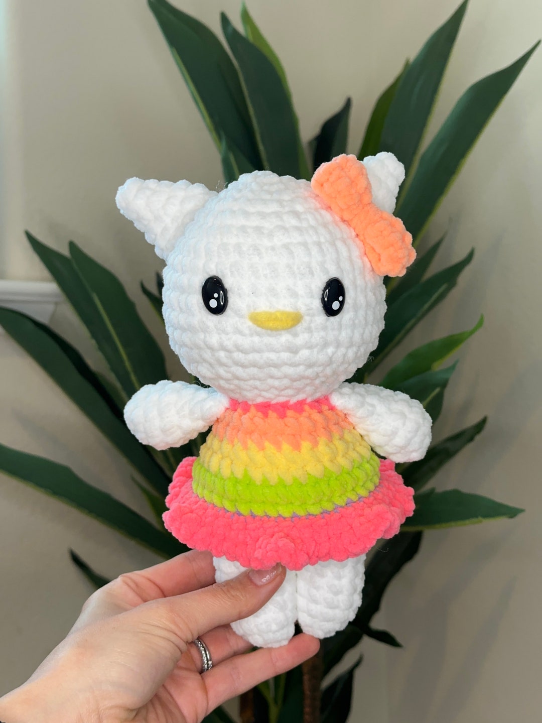 Rainbow Kitty Plushie - Etsy