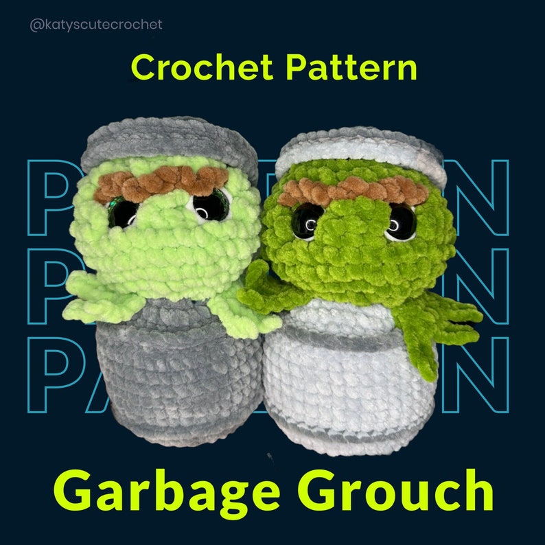 Garbage Grouch Crochet Pattern - Etsy