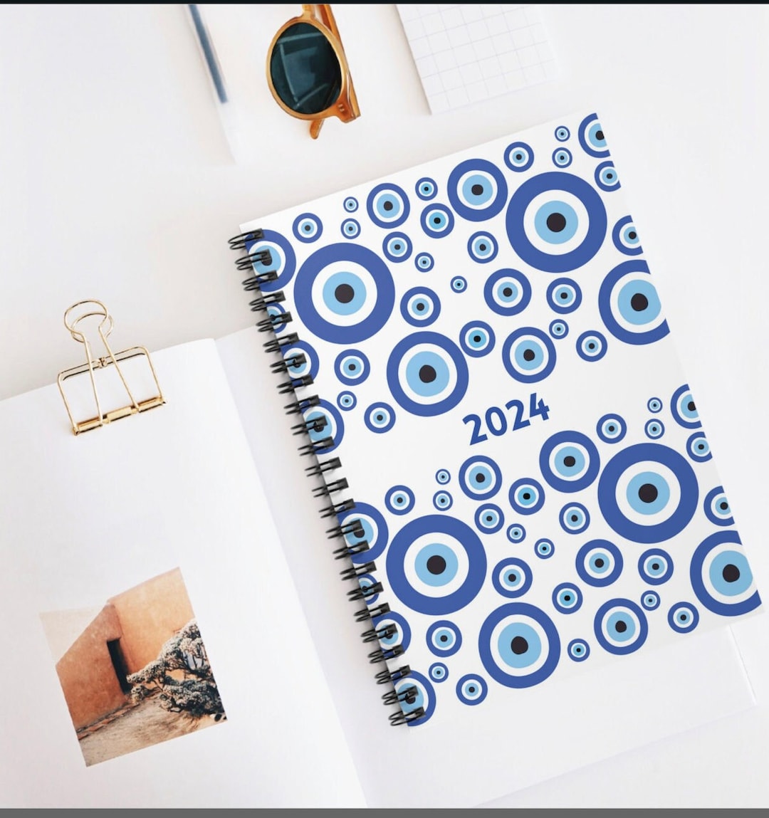 2024 Evil Eye Notebook 2024 Notebook Blue Notebook - Etsy