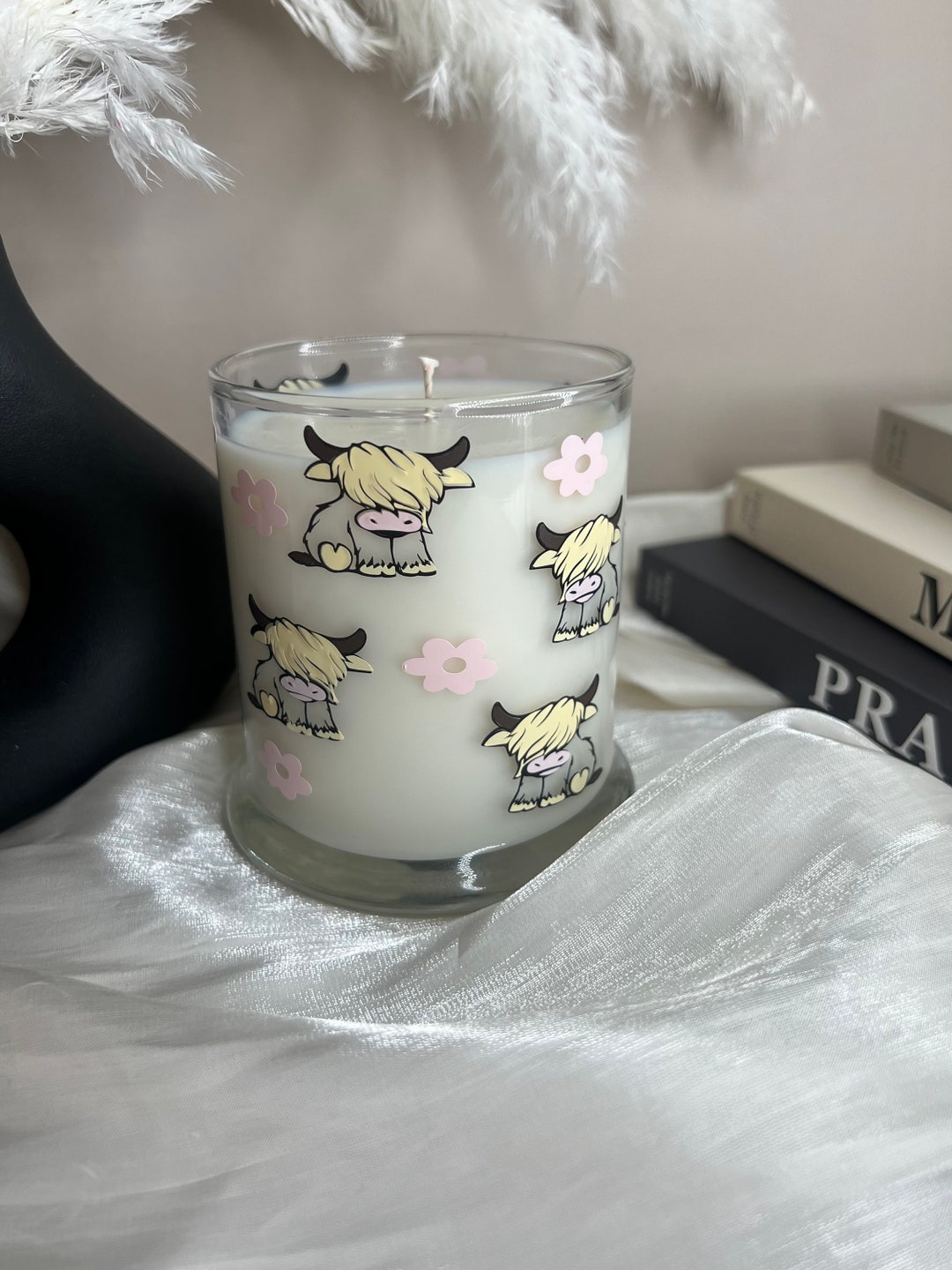 Highland Baby Cow 10oz Candle, Cute Cow Candle, Highland Cow Decor ...