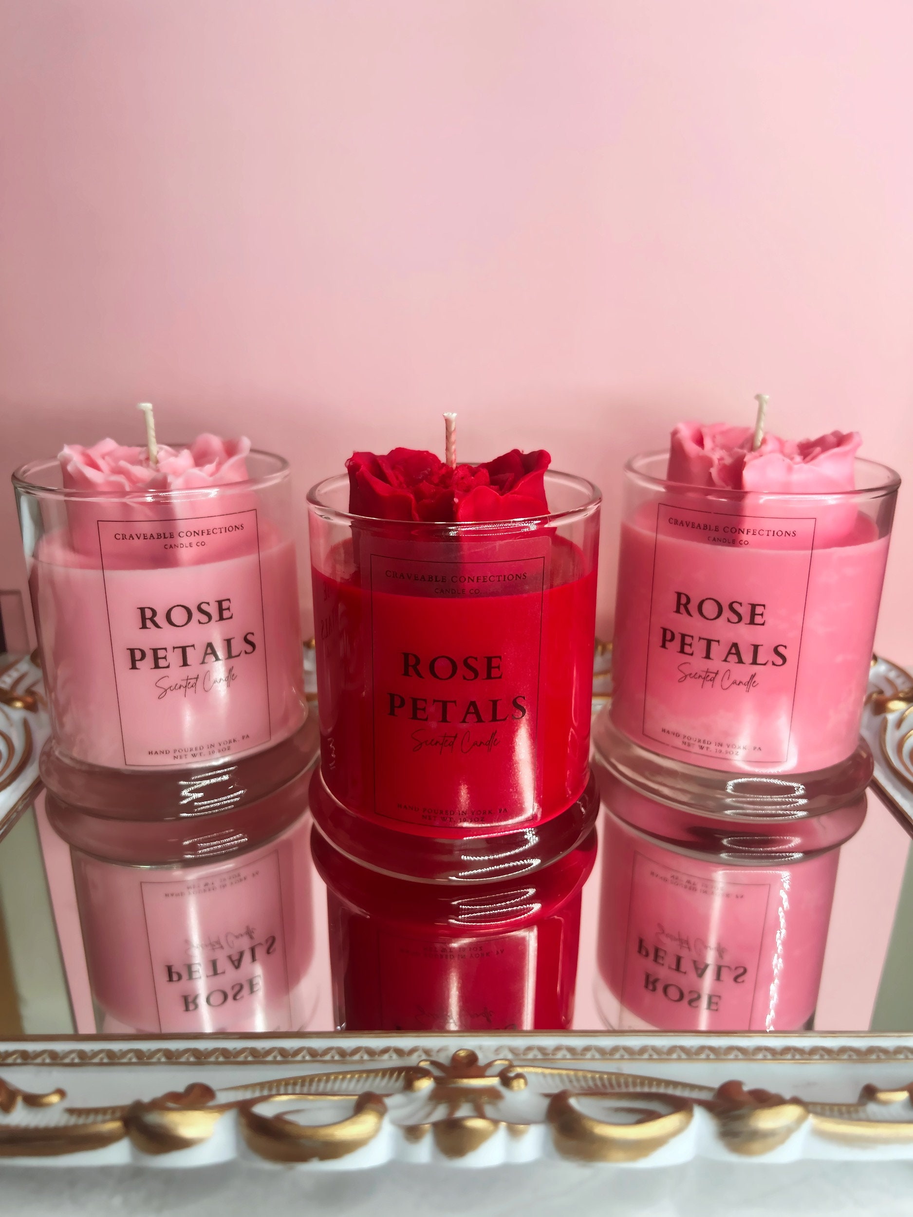 Rose Petals Candle, Rose Fragrance Candle, Rose Petal Type Candle ...