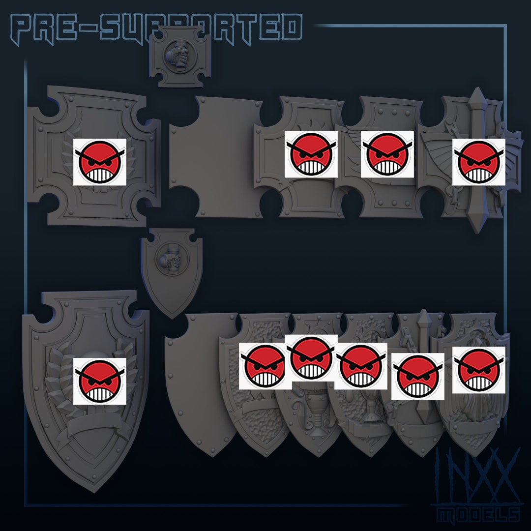 Galaxy Warforged New Frontline Veterans Shield Pack 12K UHD INXX - Etsy