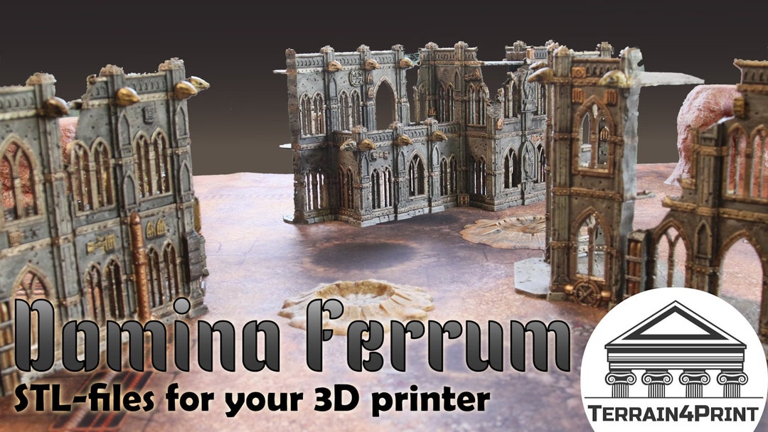 Domina Ferrum Grim Dark Gothic Terrain Set Tournament Ruin - Etsy