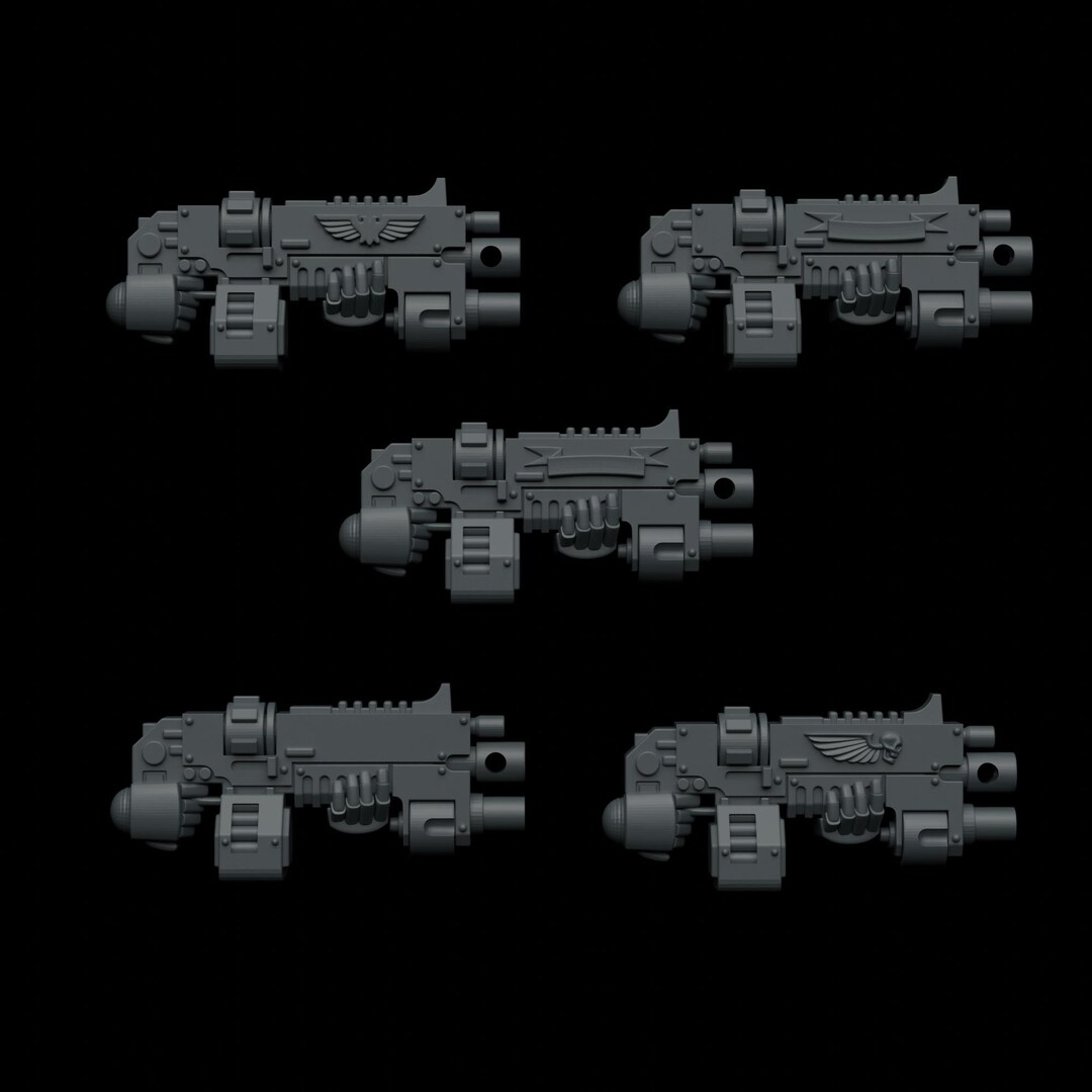 Monastic Interceeder Nail Rifle W/ Grenade Gun Bits (generic & Army ...