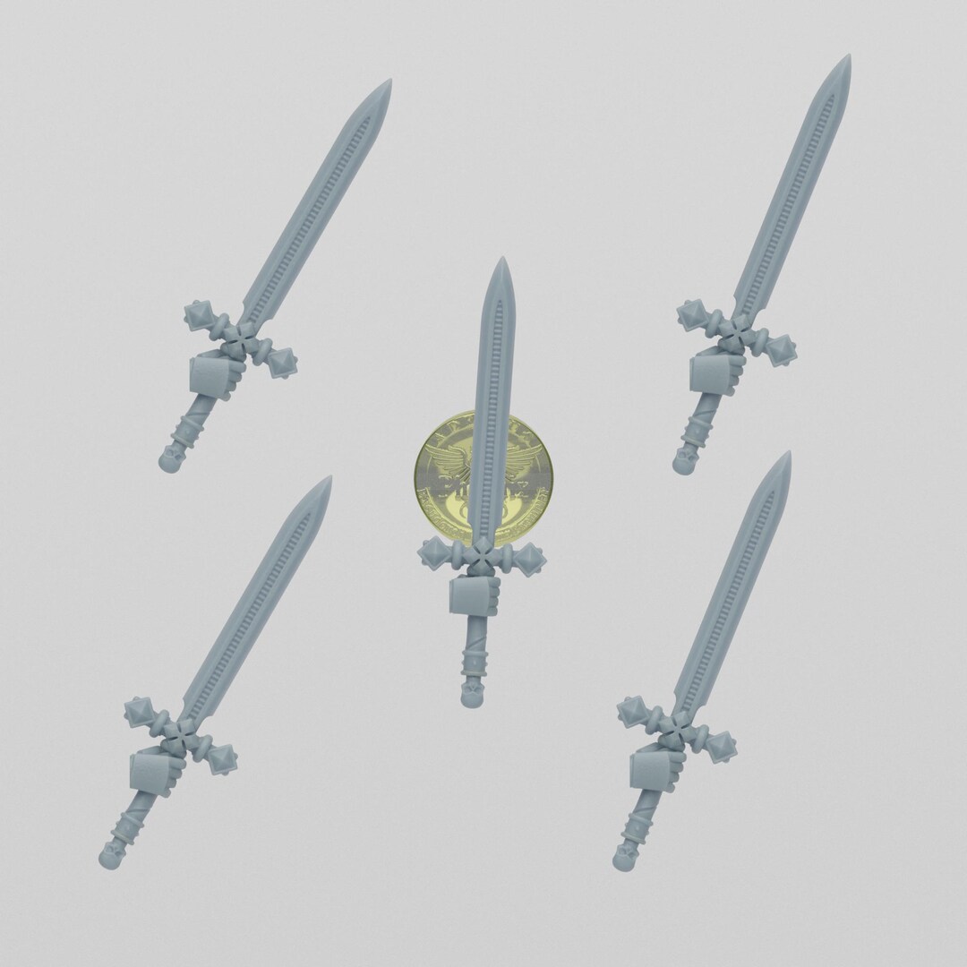 Gloomy Angels Deathly Bodyguard Companion Swords & Energy Fists 12K/14K ...