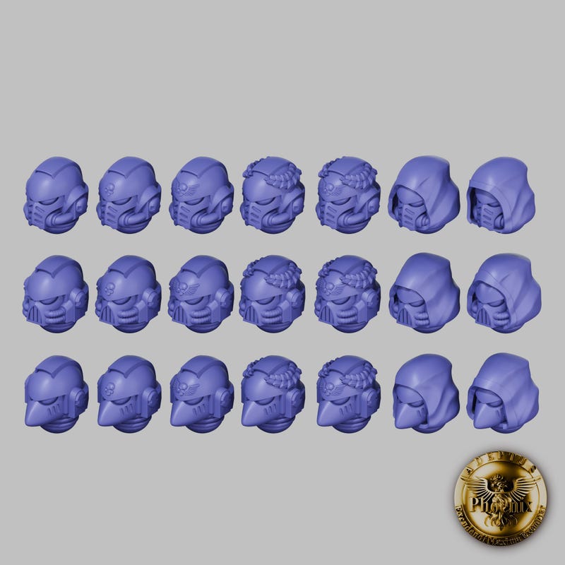 Space Marine Head No Helmet - Etsy