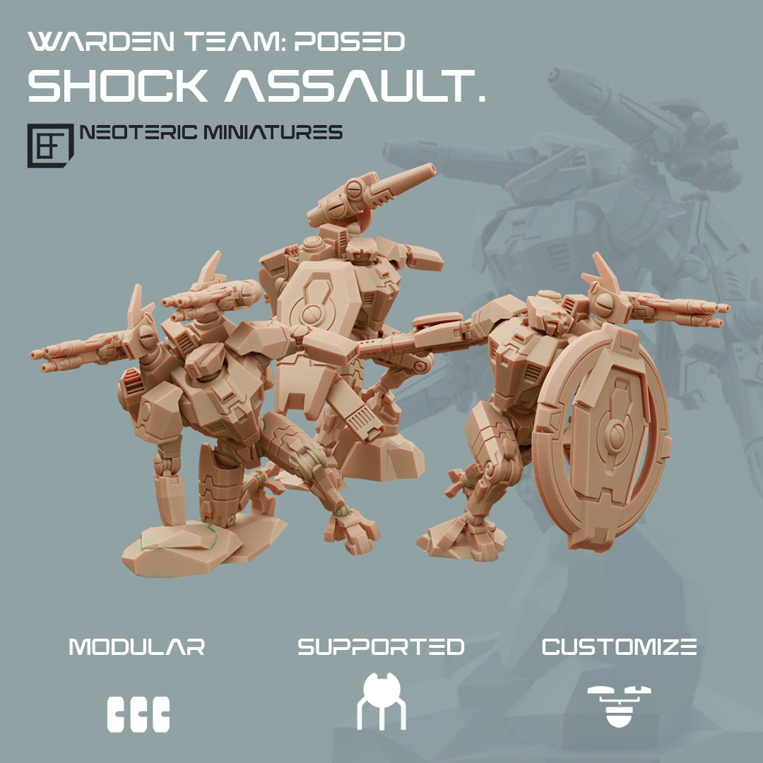 Shock Assault Warden Suits 12K UHD neoteric Miniatures - Etsy