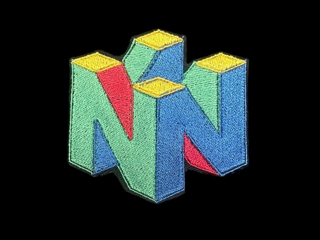 N64 Logo Embroidered Iron-on Patch - Etsy