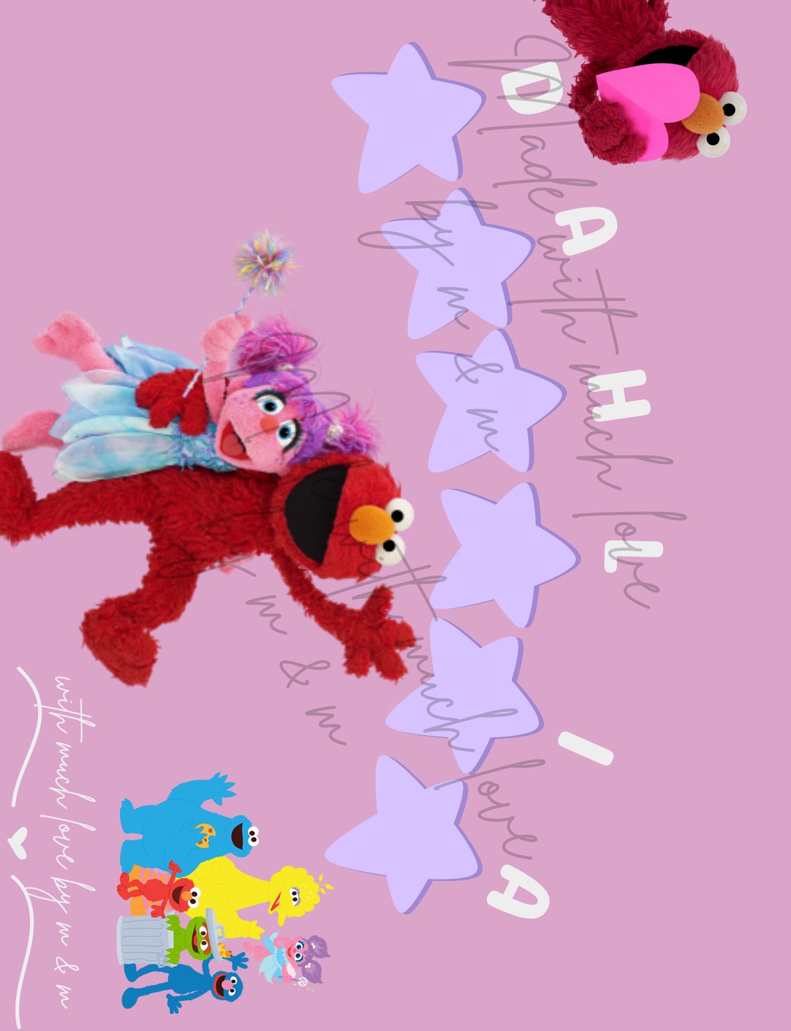 Abby & Elmo Name Activity Sheet - Etsy Canada