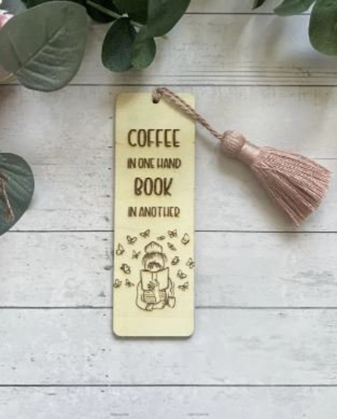 Laser-engraved Wooden Bookmark Unique Bookmark Book Lover - Etsy