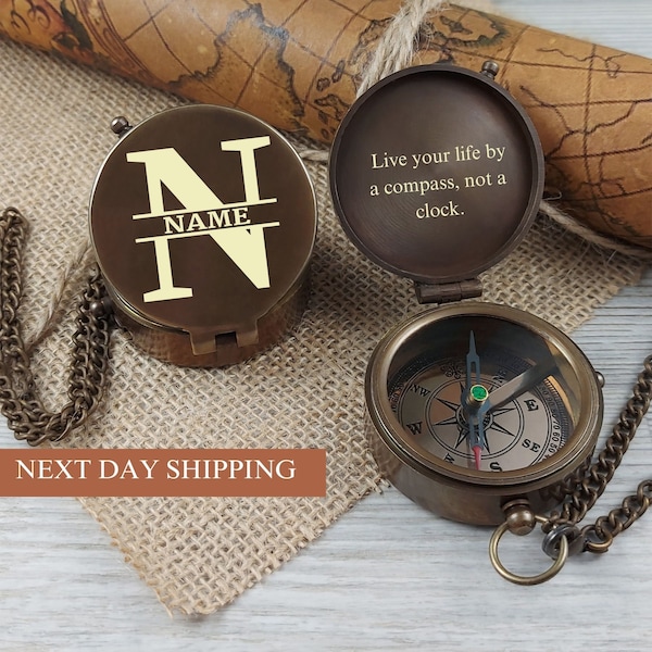 Personalized Compass - Etsy