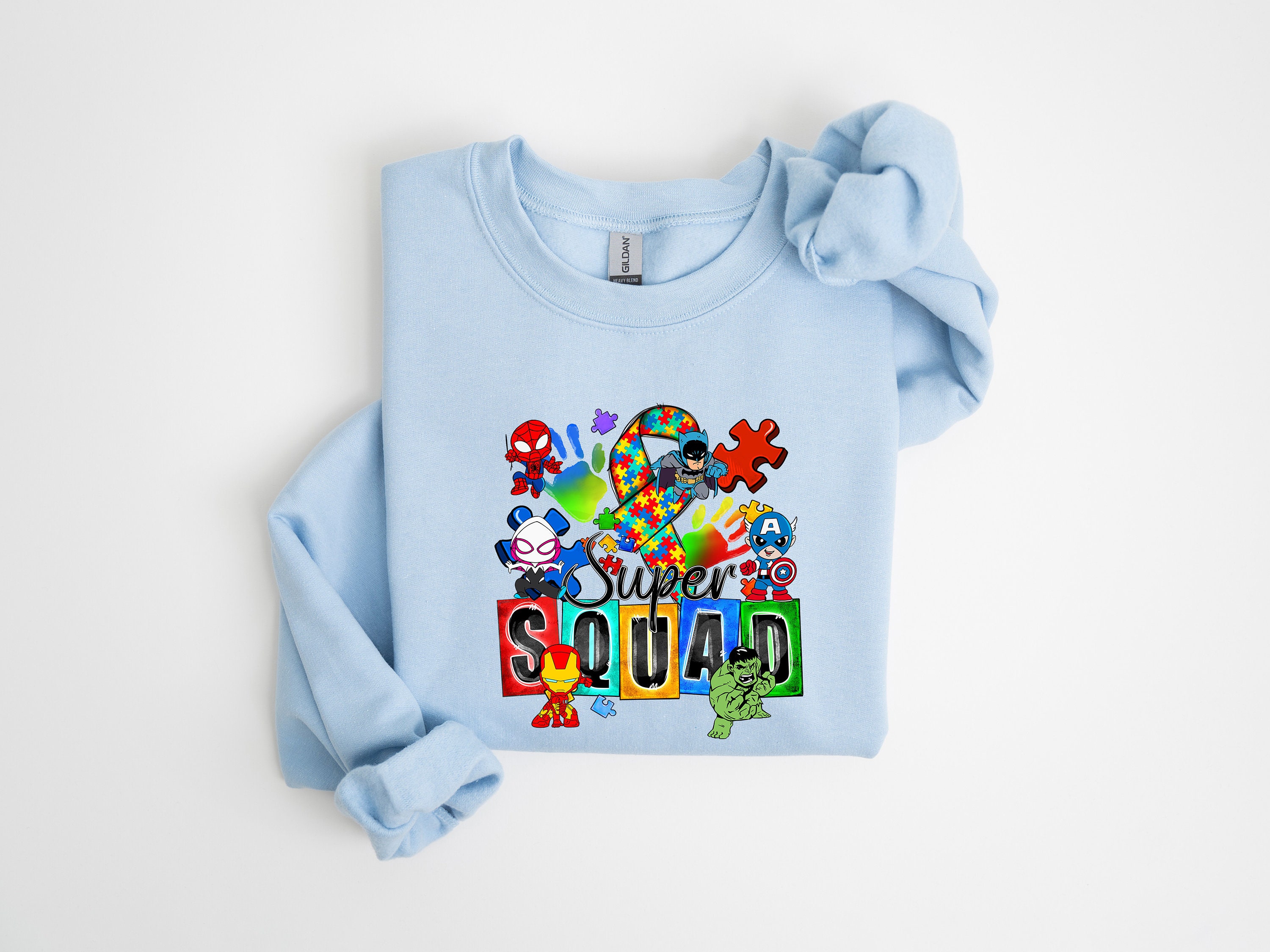 Super Heroes Autism Shirt, Super Squad Autism Shirt, Autism Awareness ...