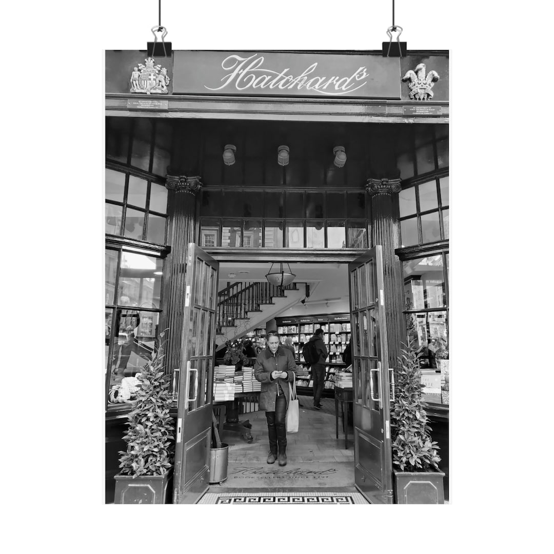 Poster hatchard Shop in London - Etsy