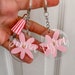 Custom Name Flower Keychain, Personalized Keychain, Flower Keychain ...