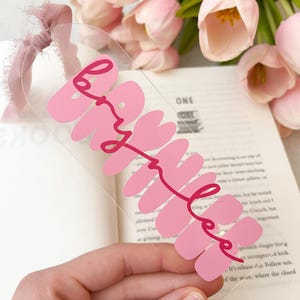 Personalized Name Bookmark, Custom Bookmark, Name Bookmark, Cute Custom ...