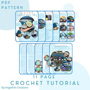 Cliff Limpet Pop Toy Crochet Pattern: No-sew Amigurumi (PDF Pattern) - Etsy