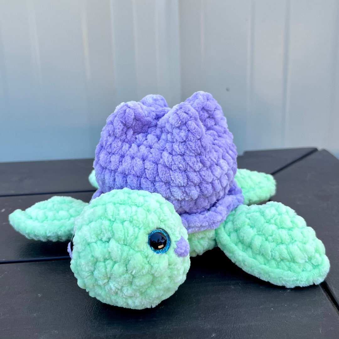 Made to Order Lulu the Tulip Turtle Flower Sea Turtle Small Plushie ...