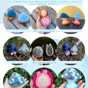 Cliff Limpet Pop Toy Crochet Pattern: No-sew Amigurumi (PDF Pattern) - Etsy