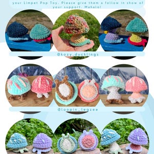Cliff Limpet Pop Toy Crochet Pattern: No-sew Amigurumi (PDF Pattern) - Etsy