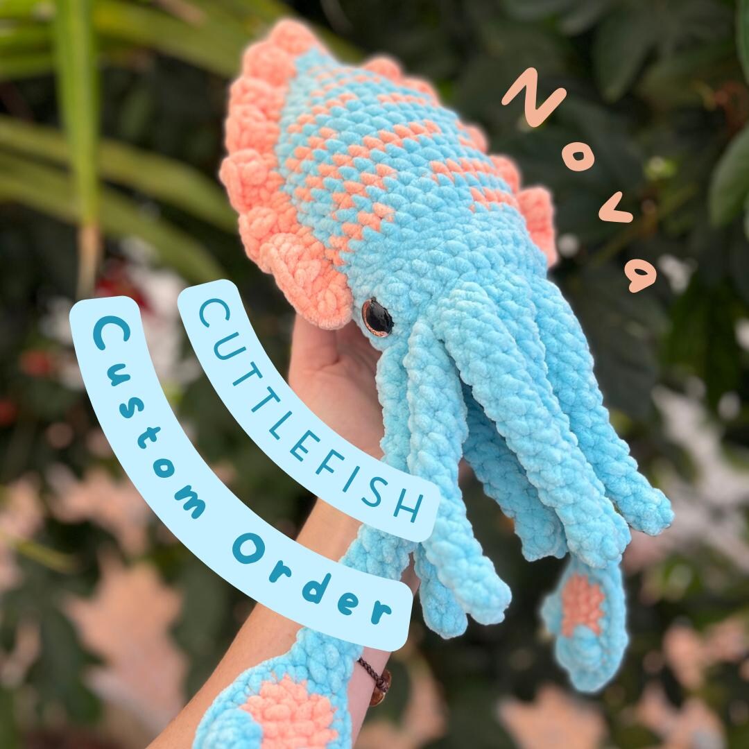 Nova the Cuttlefish - Made to Order Plushie - Cuddle Fish Cephalopod ...