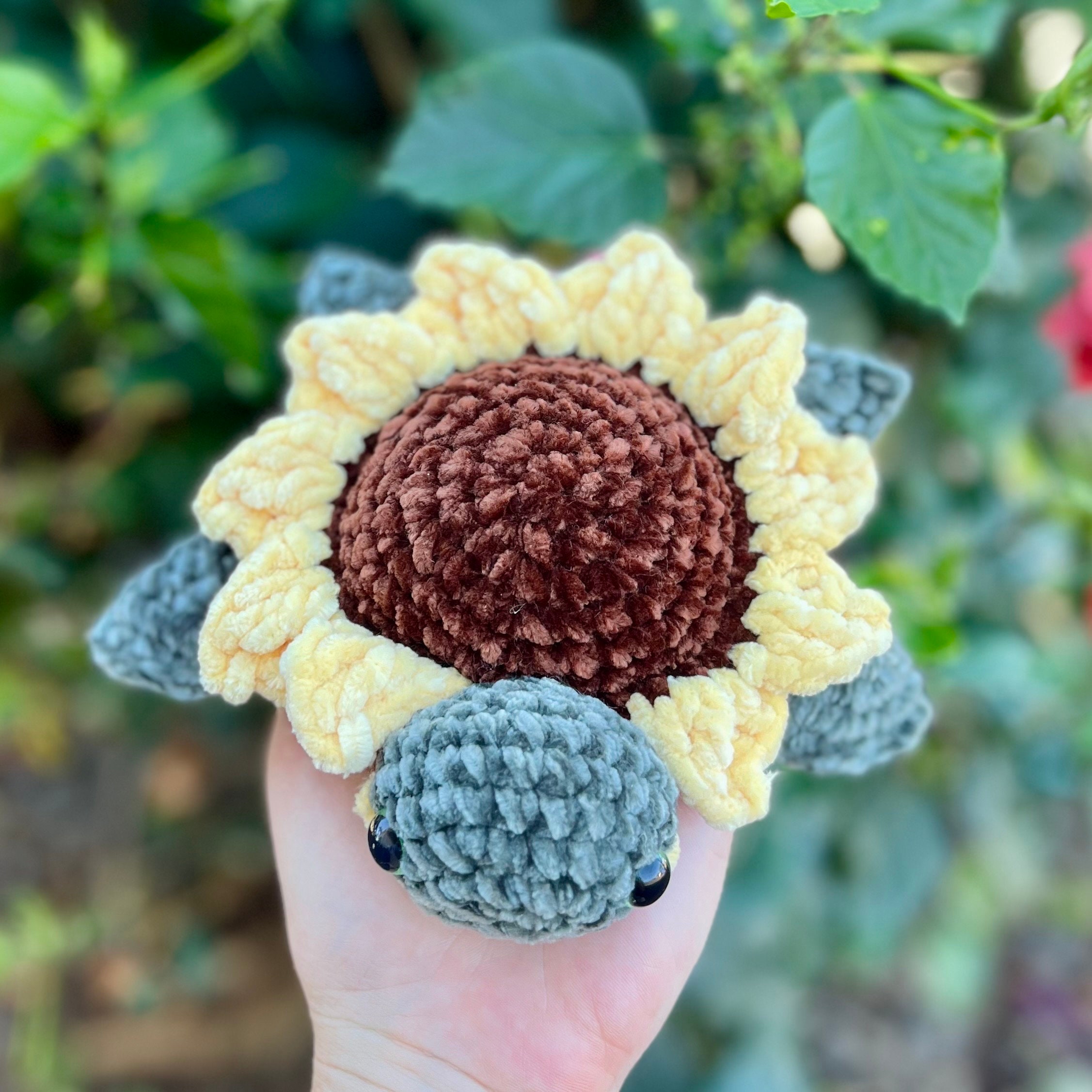 Ready to Ship Mini Sunflower Turtle Small Flower Sea Turtle - Etsy