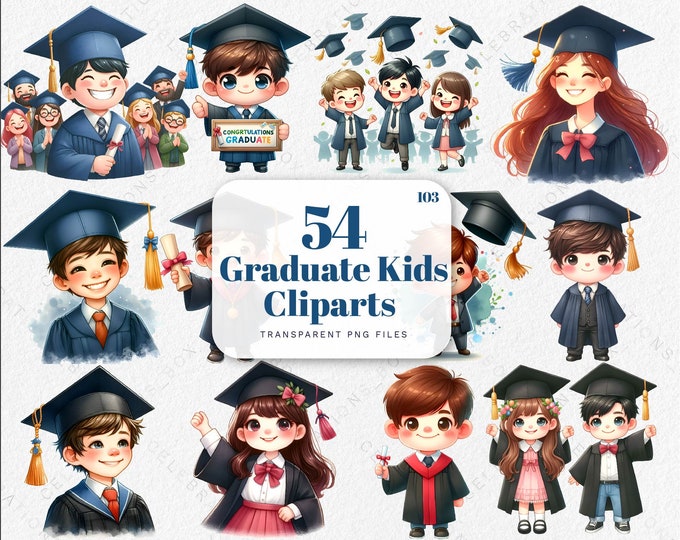 Graduation Clipart Doodle Boys Graduating School Clipart Diploma Class ...