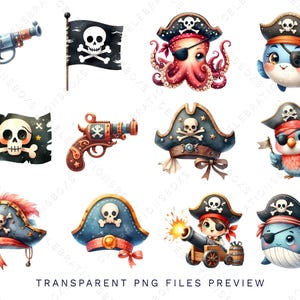 Cute Pirate Clipart, Pirate Ship Clipart, Treasure Island, Pirate ...