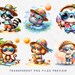 Summer Animals Clipart, Summer Beach PNG, Cute Animals Clipart, Ocean ...