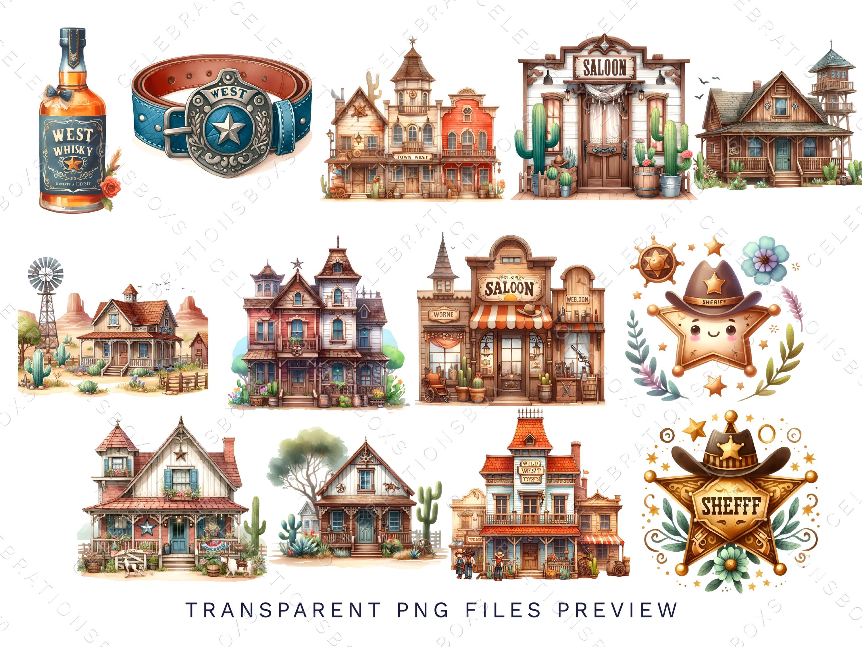 Cute Cowgirl Clipart, Wild West Clipart, Desert Clipart, Cactus Clipart ...