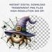 Cute Halloween Spider Clipart, Kawaii Spider, Adorable Halloween Spider ...